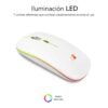 Ratón Wireless LED Dual Blanco | SUBBLIM